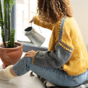 Two Color Block Cardigan Pattern, Digital Download, Cardigan Making ...