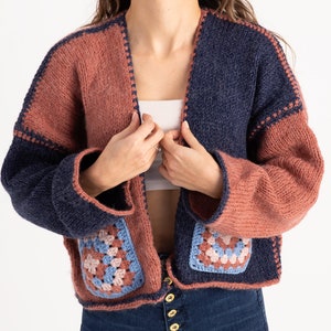 Two Color Block Cardigan Pattern, Digital Download, Cardigan Making ...