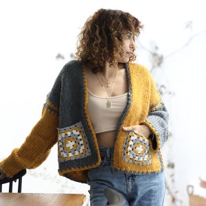 Two Color Block Cardigan Pattern, Digital Download, Cardigan Making ...