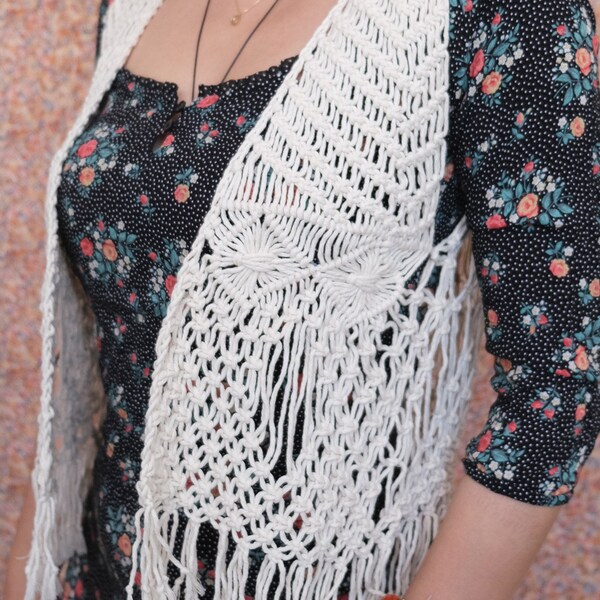 Macrame Vest - Etsy