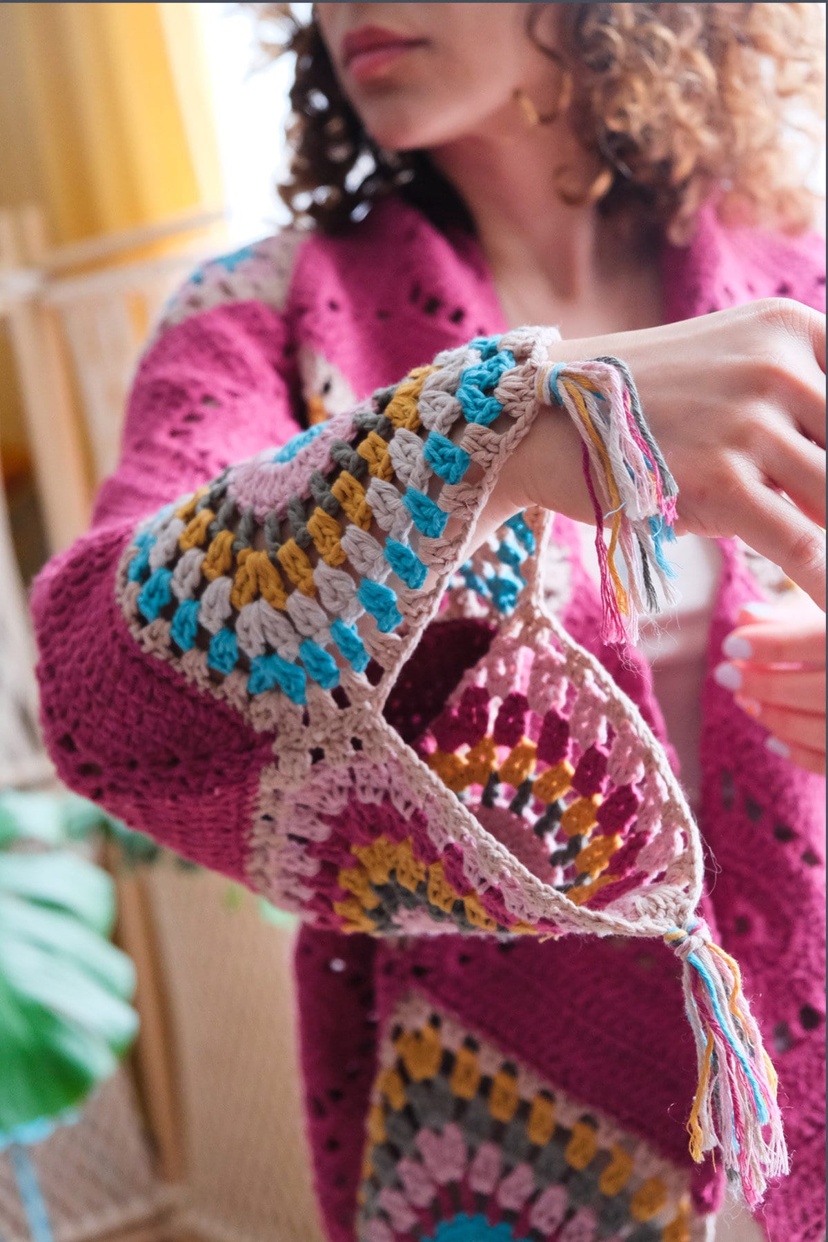 Granny Square Cardigan Handmade Cotton Cardigan Patchwork - Etsy