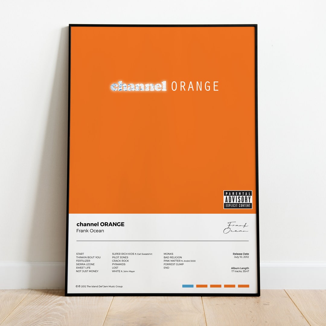 Frank Ocean Channel Orange Album Poster. Printable Wall Art. Music ...
