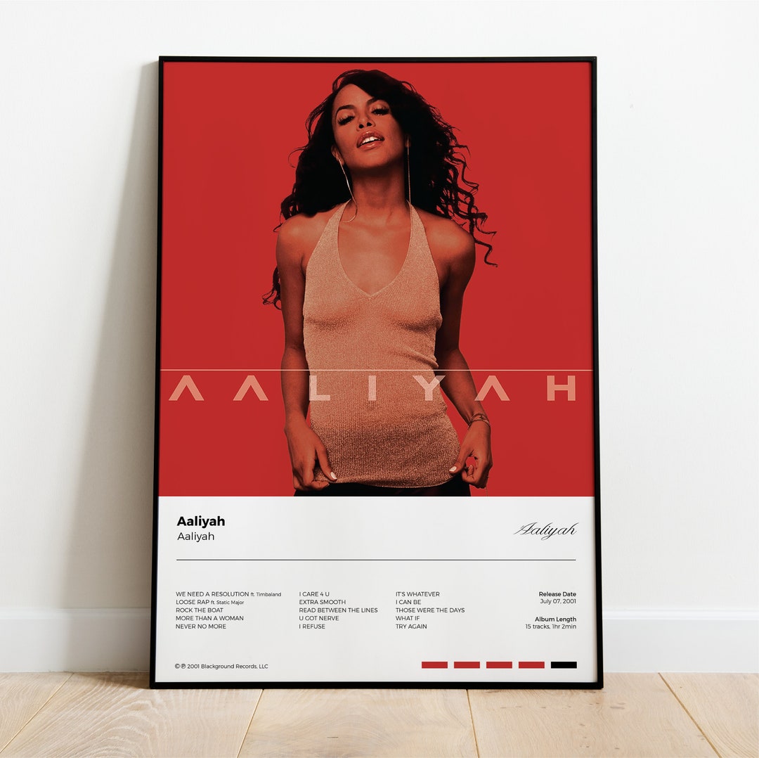 Aaliyah - Aaliyah Album Poster. Printable Wall Art. Music Poster. - Etsy