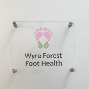 Custom Clear Acrylic Logo Sign, Personalised Business Sign, Acrylic ...