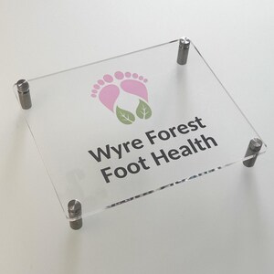 Custom Clear Acrylic Logo Sign, Personalised Business Sign, Acrylic ...