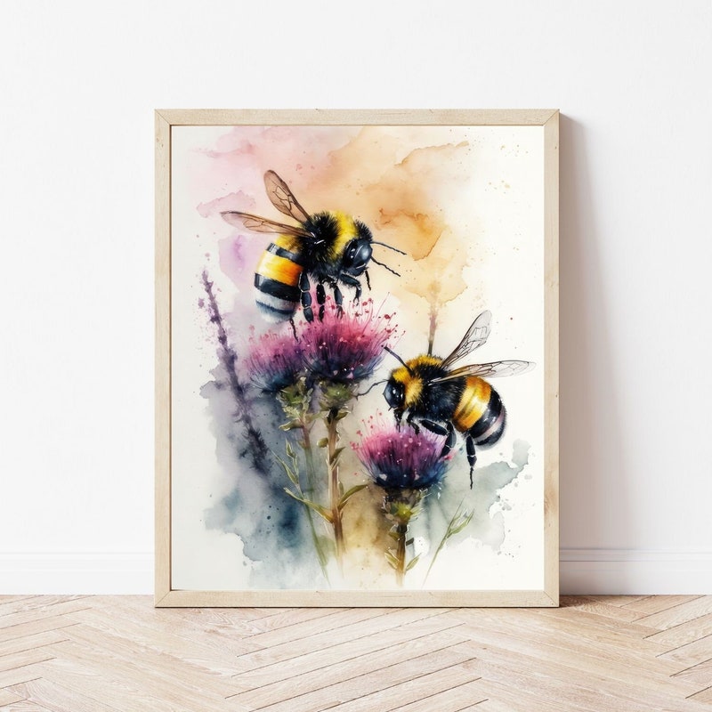 Bees Wall Art - Etsy