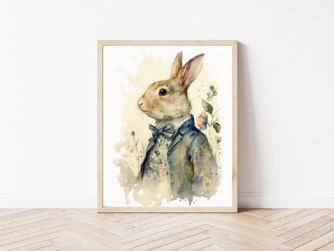Peter Rabbit Print - Peter Rabbit Art | Digital Download | Watercolor ...