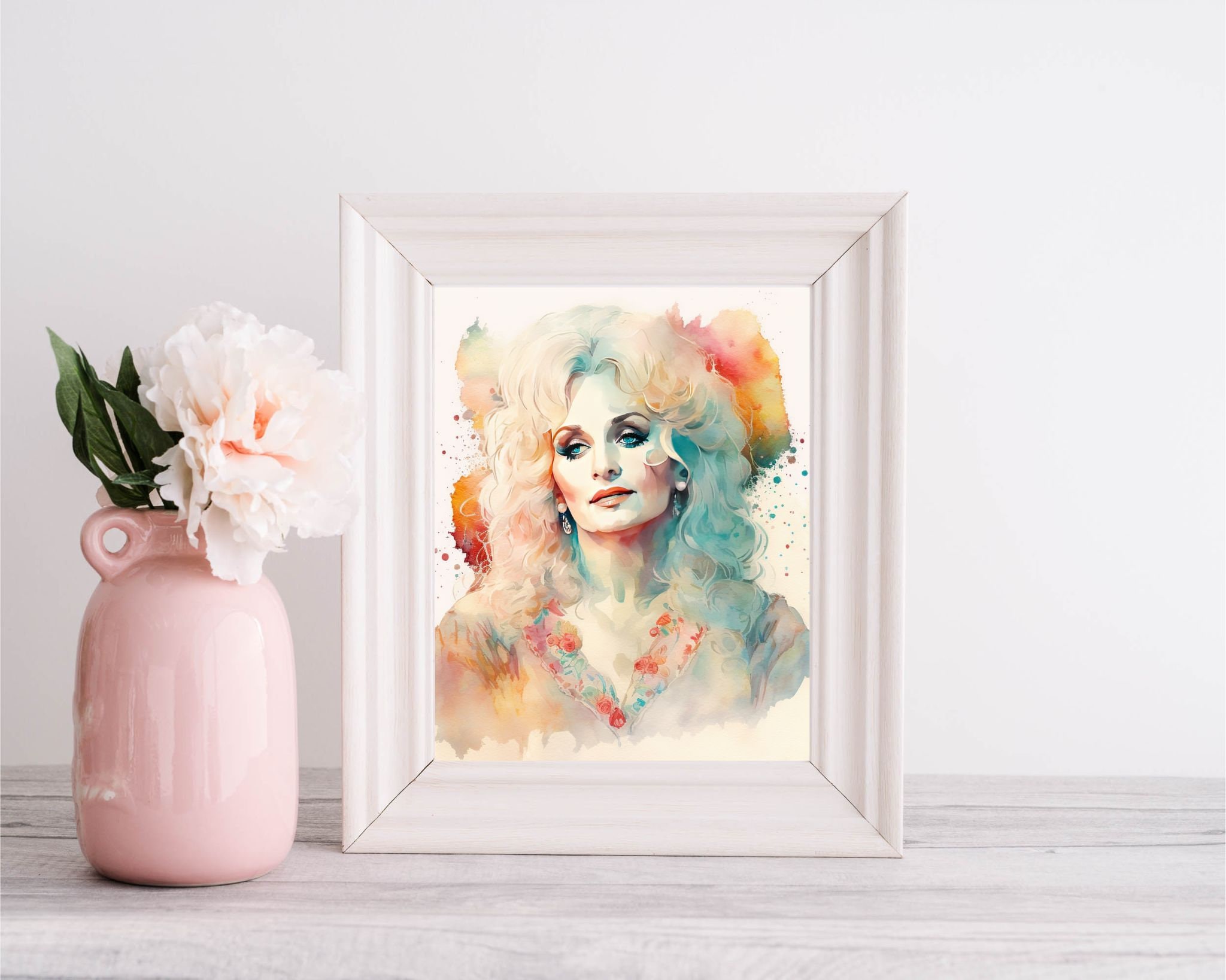 Dolly Parton Print Digital Download Printable Art Pastel Room Decor ...