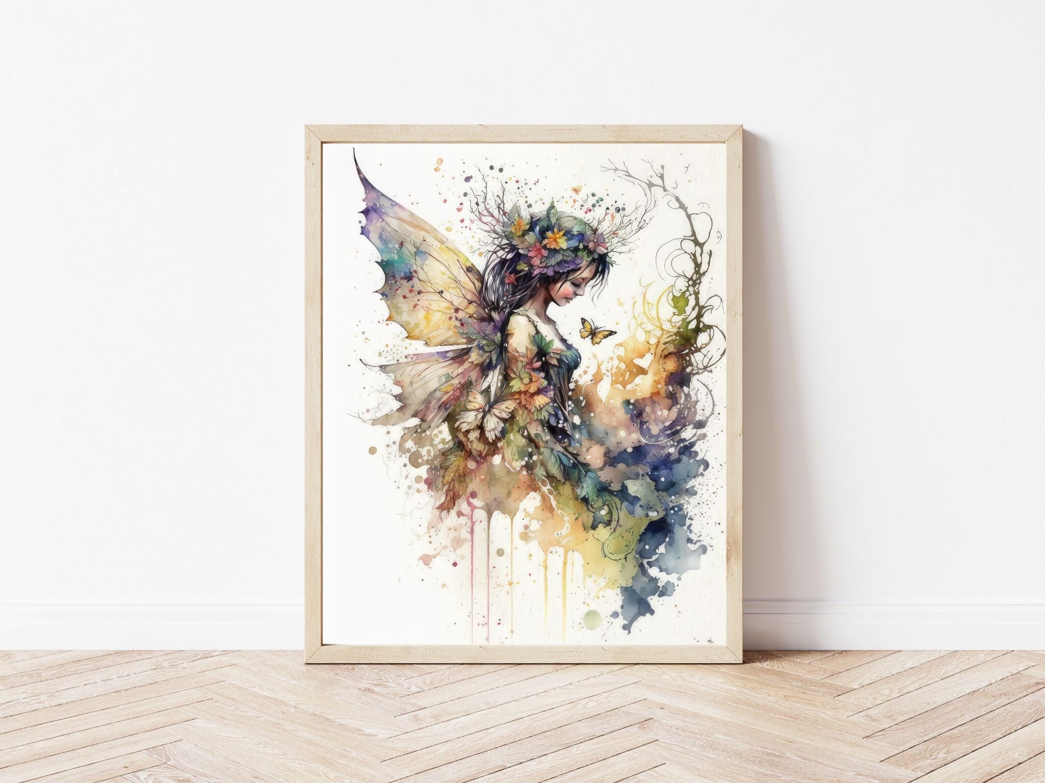 Fairy Print - Fairy Wall Art | Watercolor Print | Digital Download ...