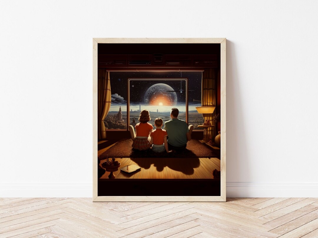 Retro Futurism Art - Pulp Art Digital Print | Retro Sci Fi Art | Trippy ...