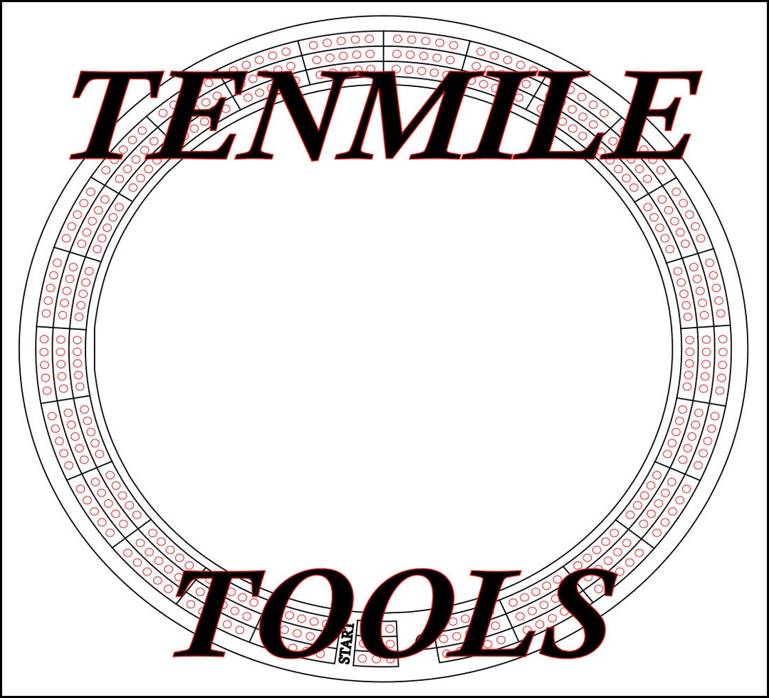 3 Track Round Cribbage Board SVG Template Files - Etsy