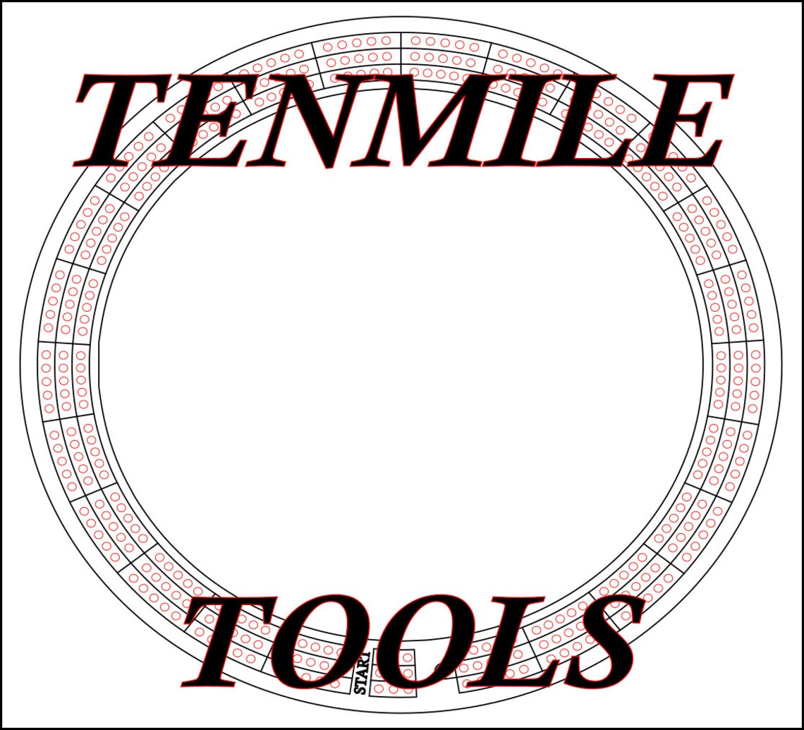 3 Track Round Cribbage Board SVG Template Files - Etsy Canada