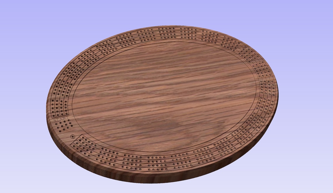 Oval Cribbage Board SVG Template Files - Etsy Canada