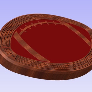 Football Cribbage Board SVG Template Files - Etsy