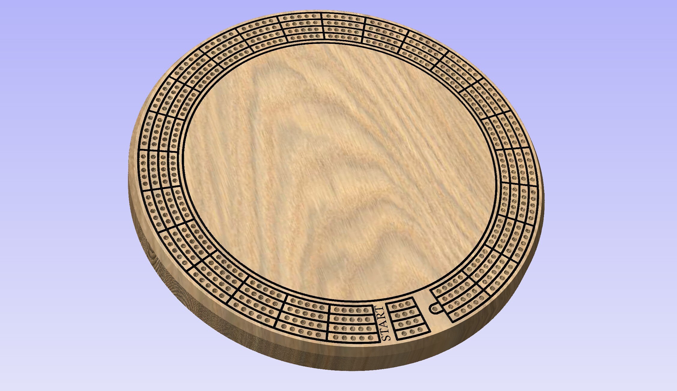 4 Track Round Cribbage Board SVG Template Files (Instant Download) - Etsy