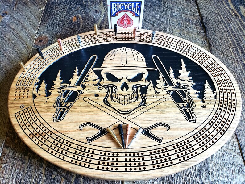 Oval Cribbage Board SVG Template Files - Etsy