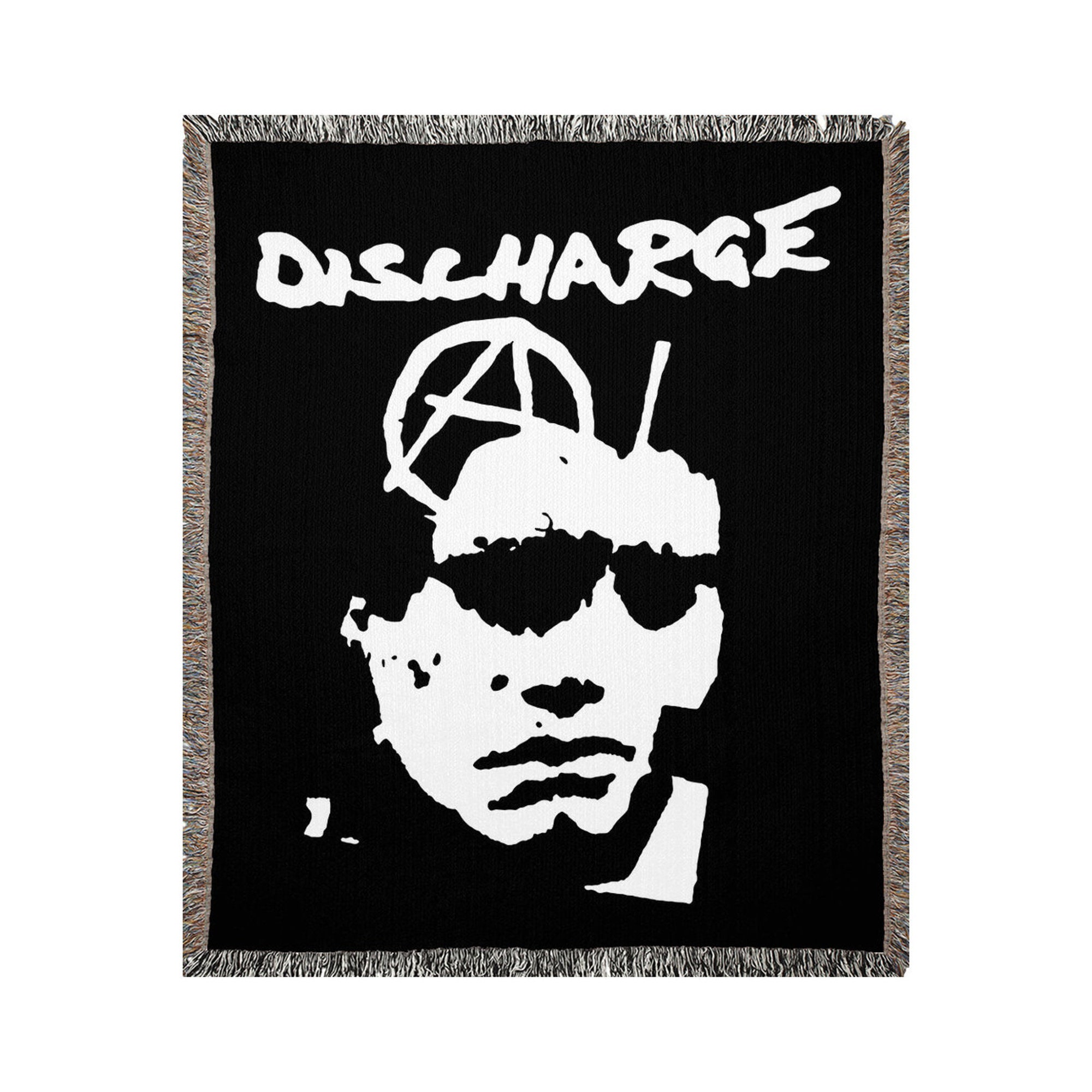 Discharge Logo Woven Blanket - Etsy