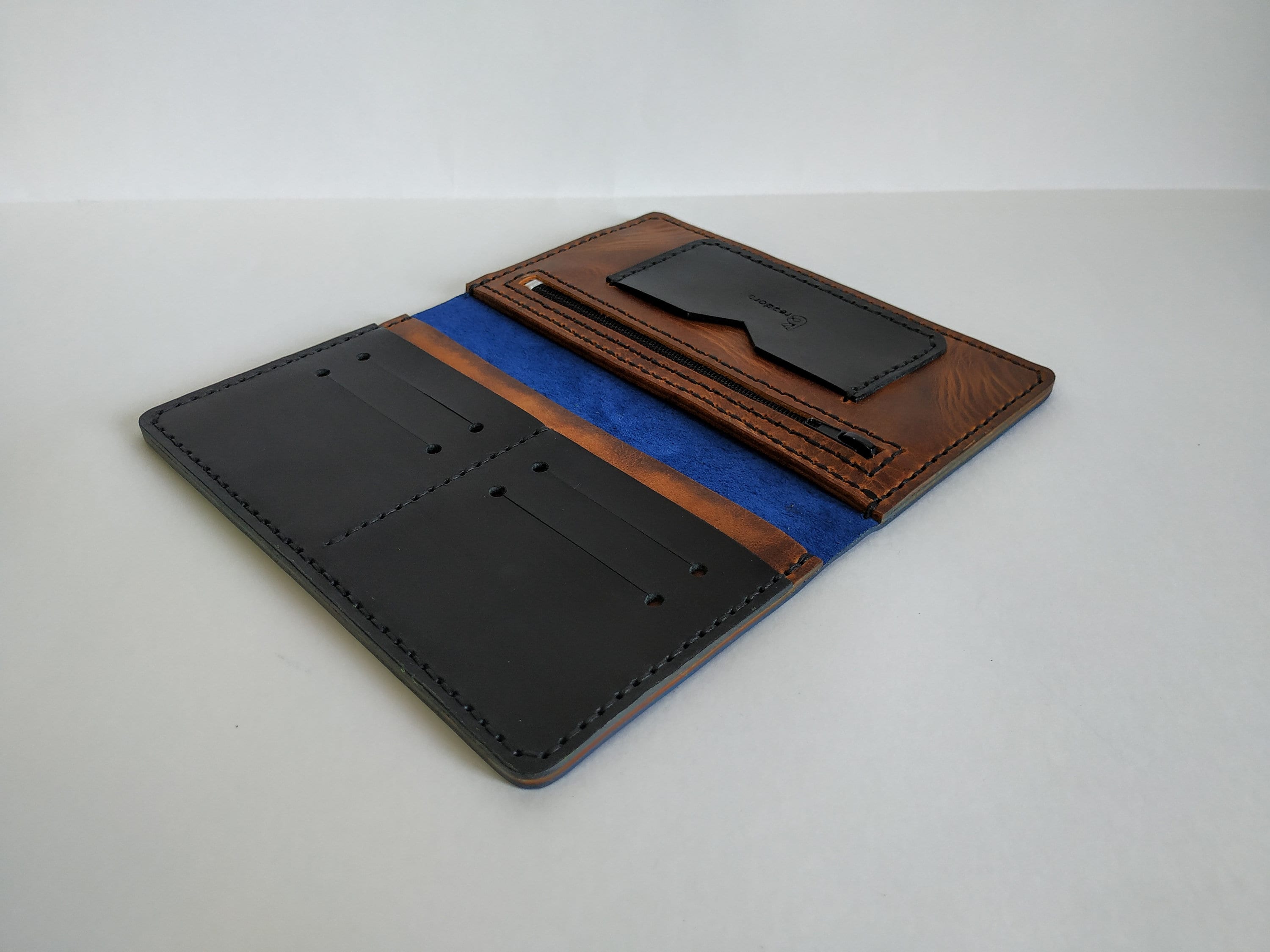 Handmade Leather Wallet Long Style Wallets Personalized - Etsy
