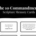 Ten Commandments Printable Scripture Cards | Scripture Meditation Flash ...