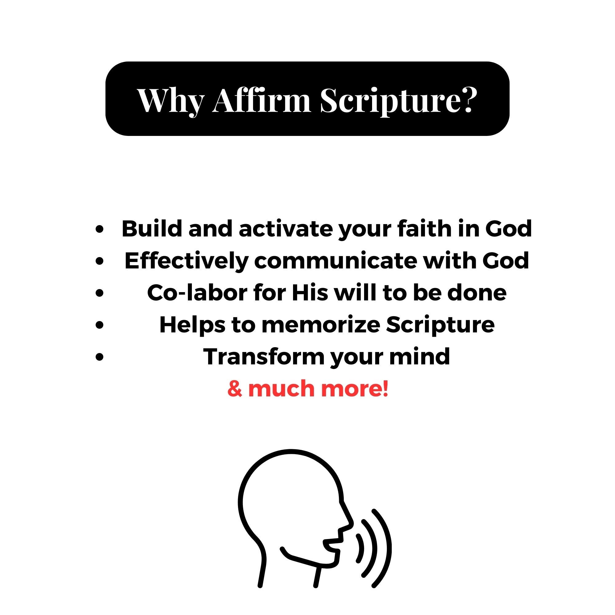 Faith Over Fear: Bible Printable Scripture Affirmation Flash Cards for ...