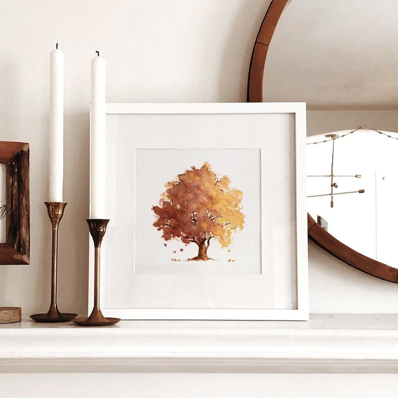Fall Tree Art - Etsy