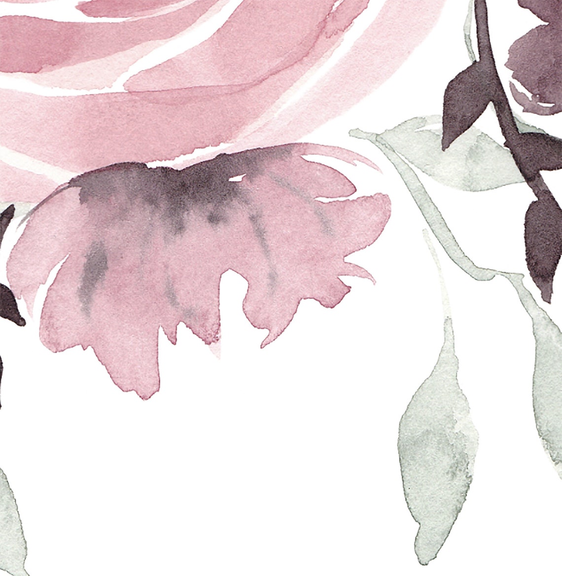 Printable Watercolor Floral Wall Art | Digital Wall Art Print | Home ...