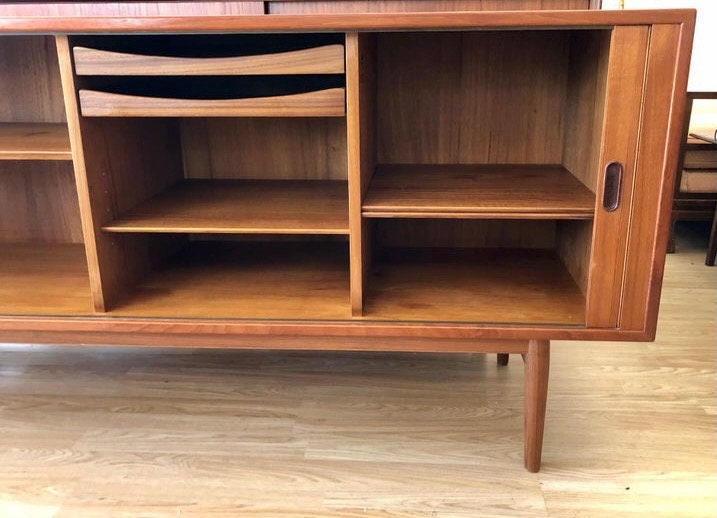 Teak Tambour Door Buffet by Arne Vodder for Sibast of Denmark - Etsy