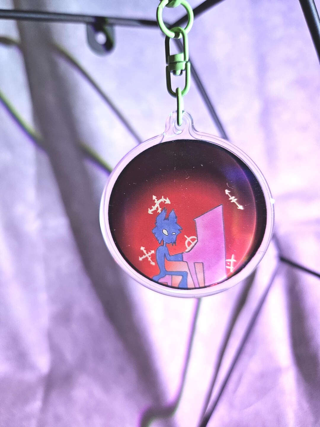 Alastor Keychain- Hazbin Hotel - Etsy