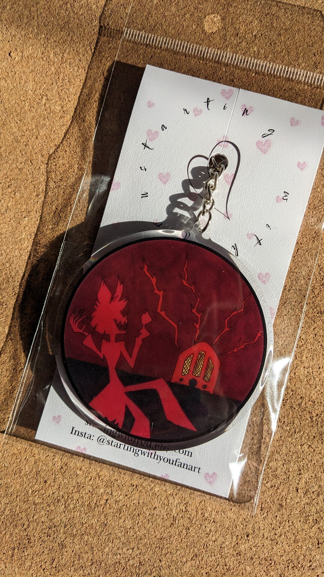 Stayed Gone- Alastor Keychain (hazbin Hotel) - Etsy
