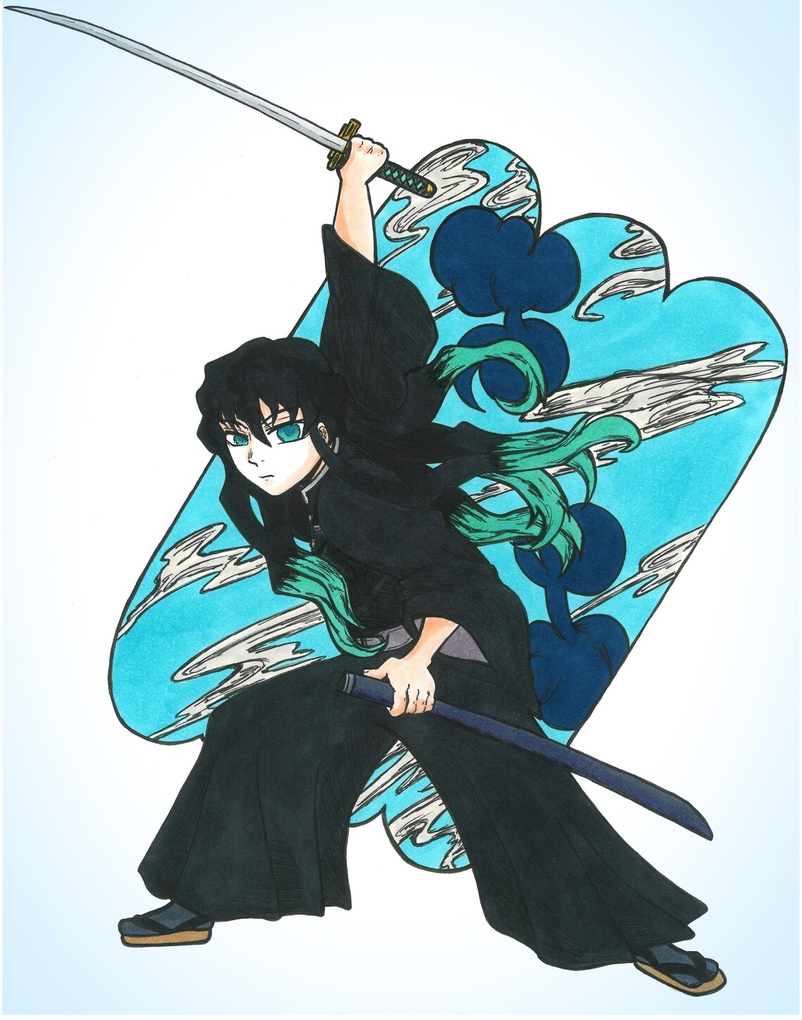 Mist Hashira Print- Demon Slayer Fanart - Etsy