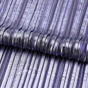 Titanium Pleated Polyester Fabric | Blue Moon Fabrics - Etsy