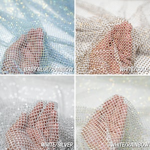 Enigma Diamond Fishnet Fabric | Blue Moon Fabrics - Etsy