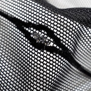 Linear Flocked Stretch Mesh| Blue Moon Fabrics - Etsy