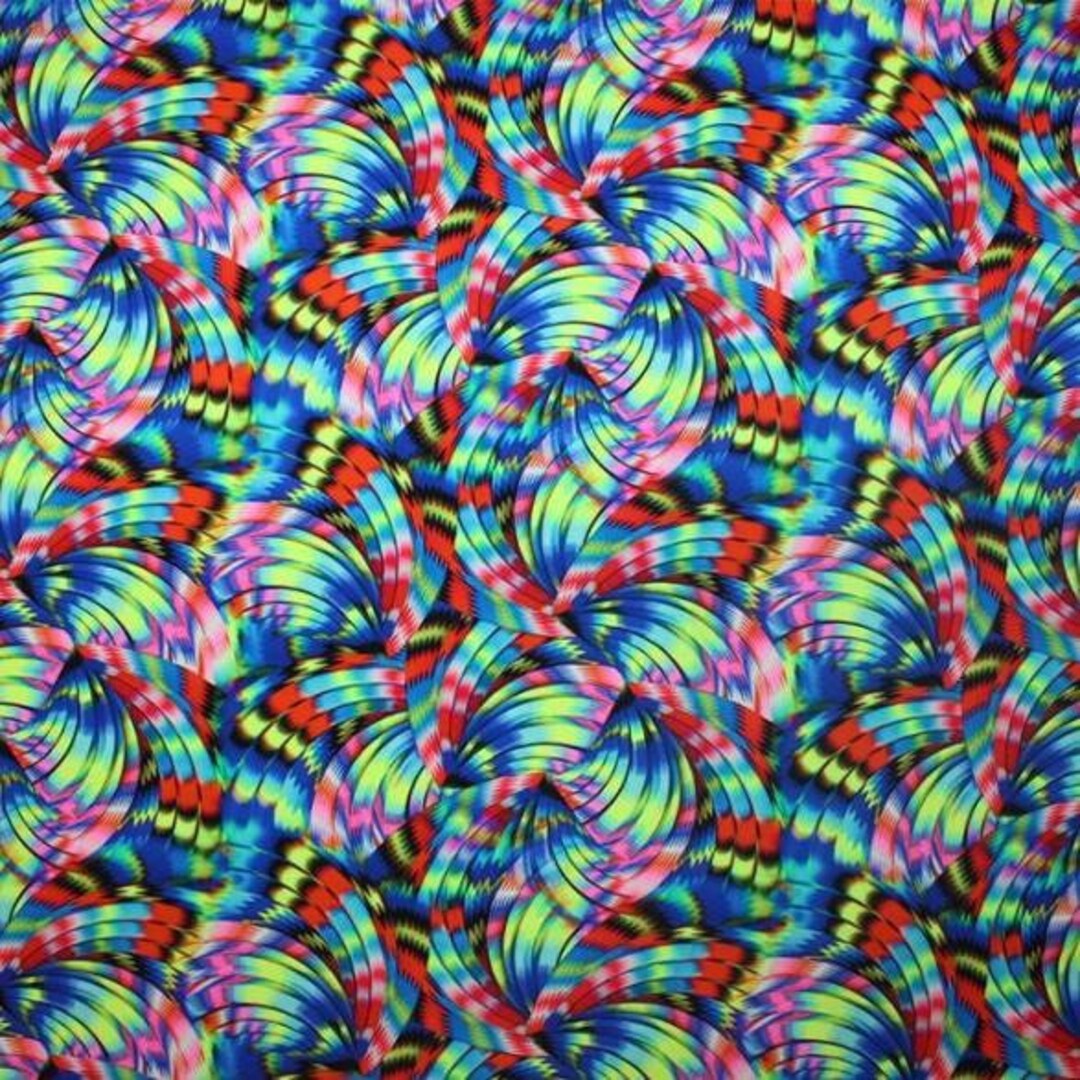 Regenbogen Slinky bedrucktes Spandex Blauer Mond Stoffe - Etsy.de
