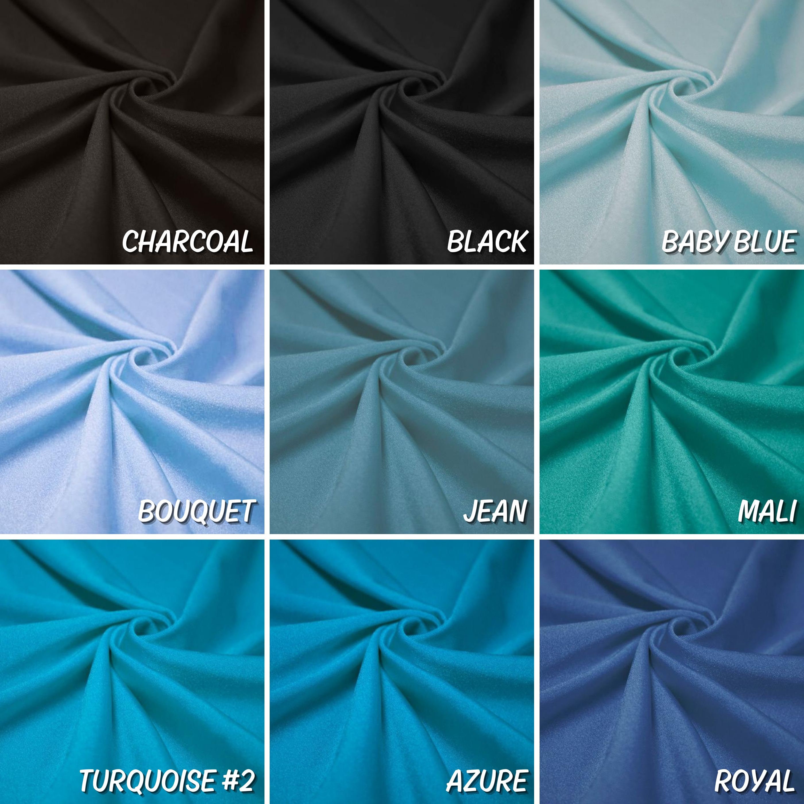 Shiny Nylon Spandex Fabric | Blue Moon Fabrics - Etsy