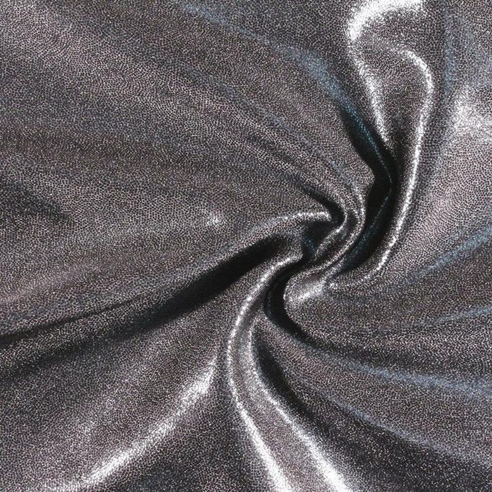 Mystique Foiled Spandex Fabric Blue Moon Fabrics - Etsy