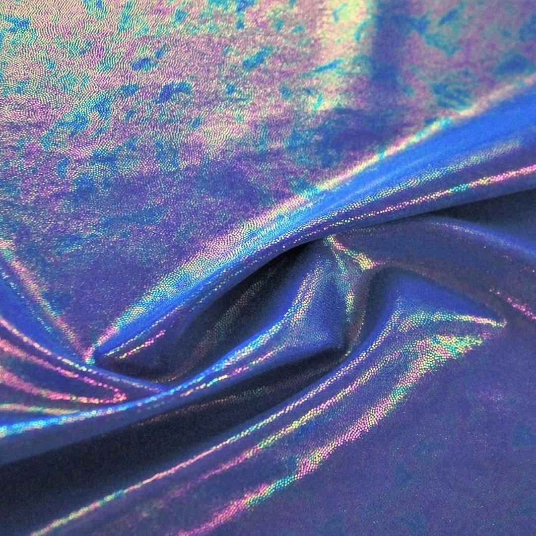 Prismatic Foiled Spandex | Blue Moon Fabrics - Etsy