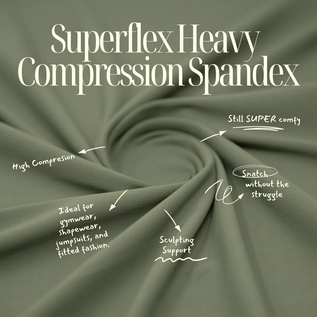 Superflex Heavy Compression Spandex – Activewear & Performance Fabric ...
