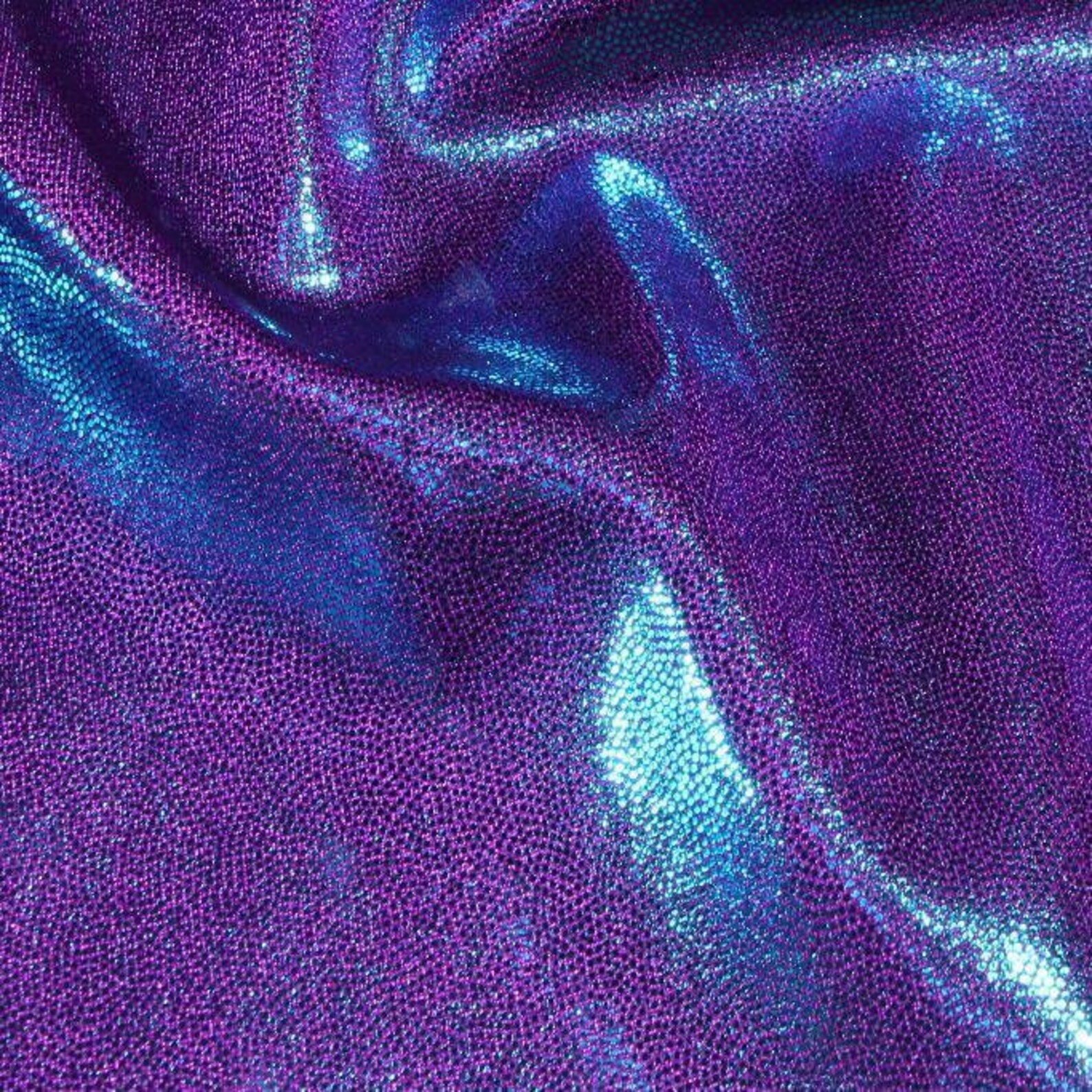 Mystique Foiled Spandex Fabric Blue Moon Fabrics - Etsy