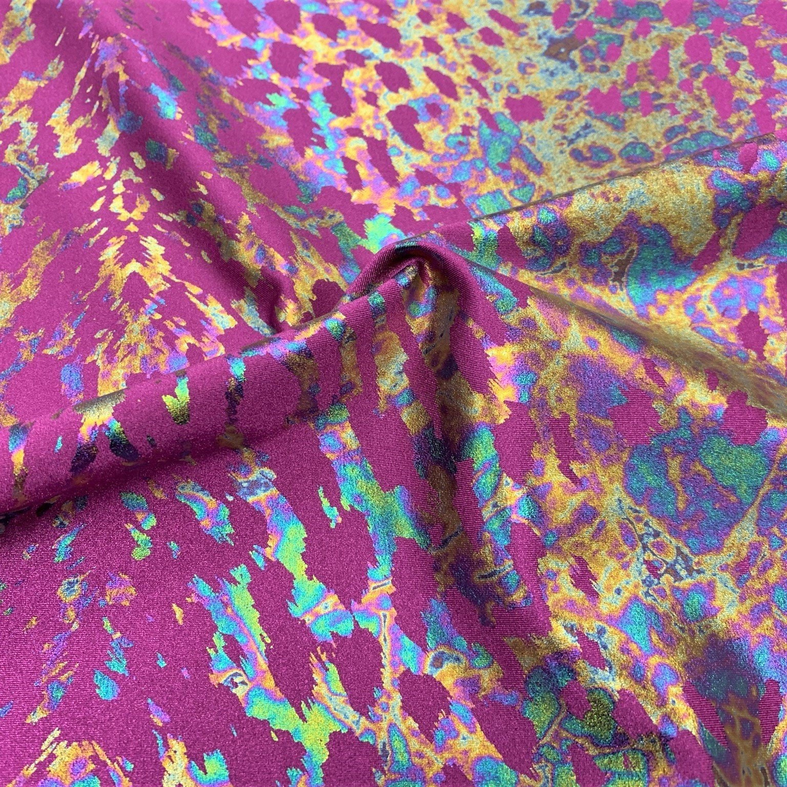 Naga Foil Printed Spandex | Blue Moon Fabrics - Etsy