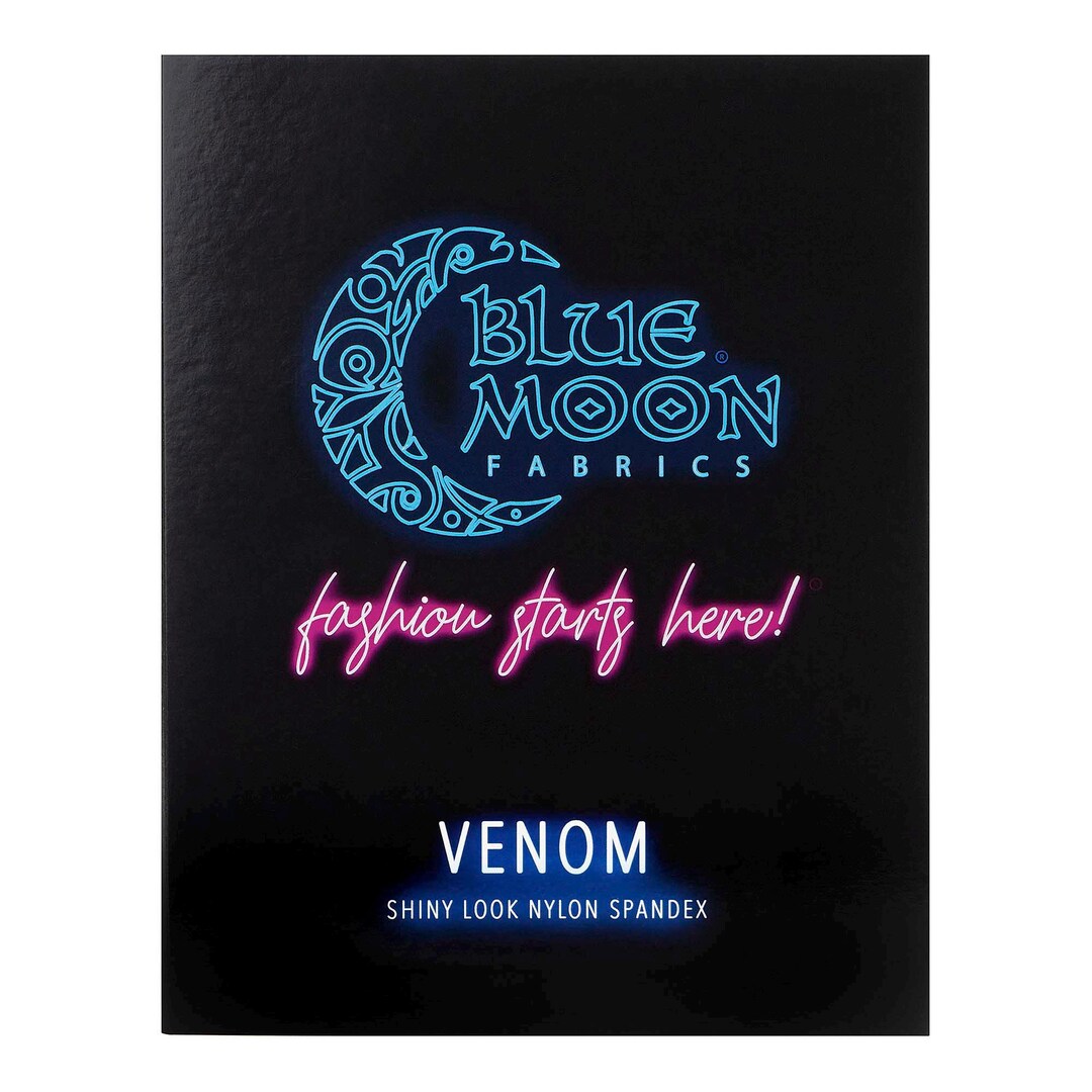 Venom Shiny Look Spandex Color Card | Blue Moon Fabrics - Etsy