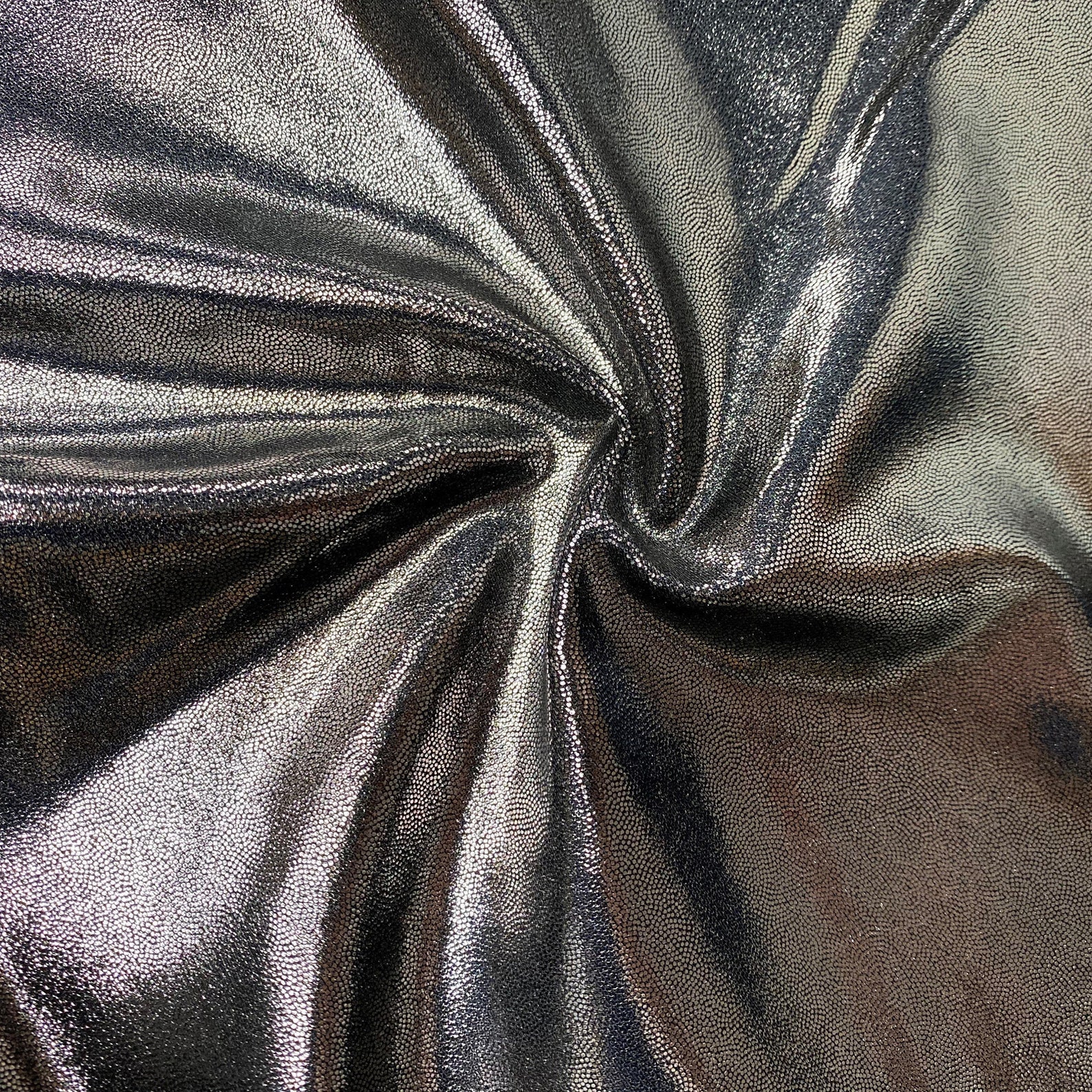 Mystique Foiled Spandex Fabric Blue Moon Fabrics - Etsy