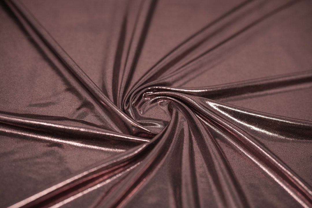 Mercury Titanium Foiled Spandex Fabric | Blue Moon Fabrics - Etsy