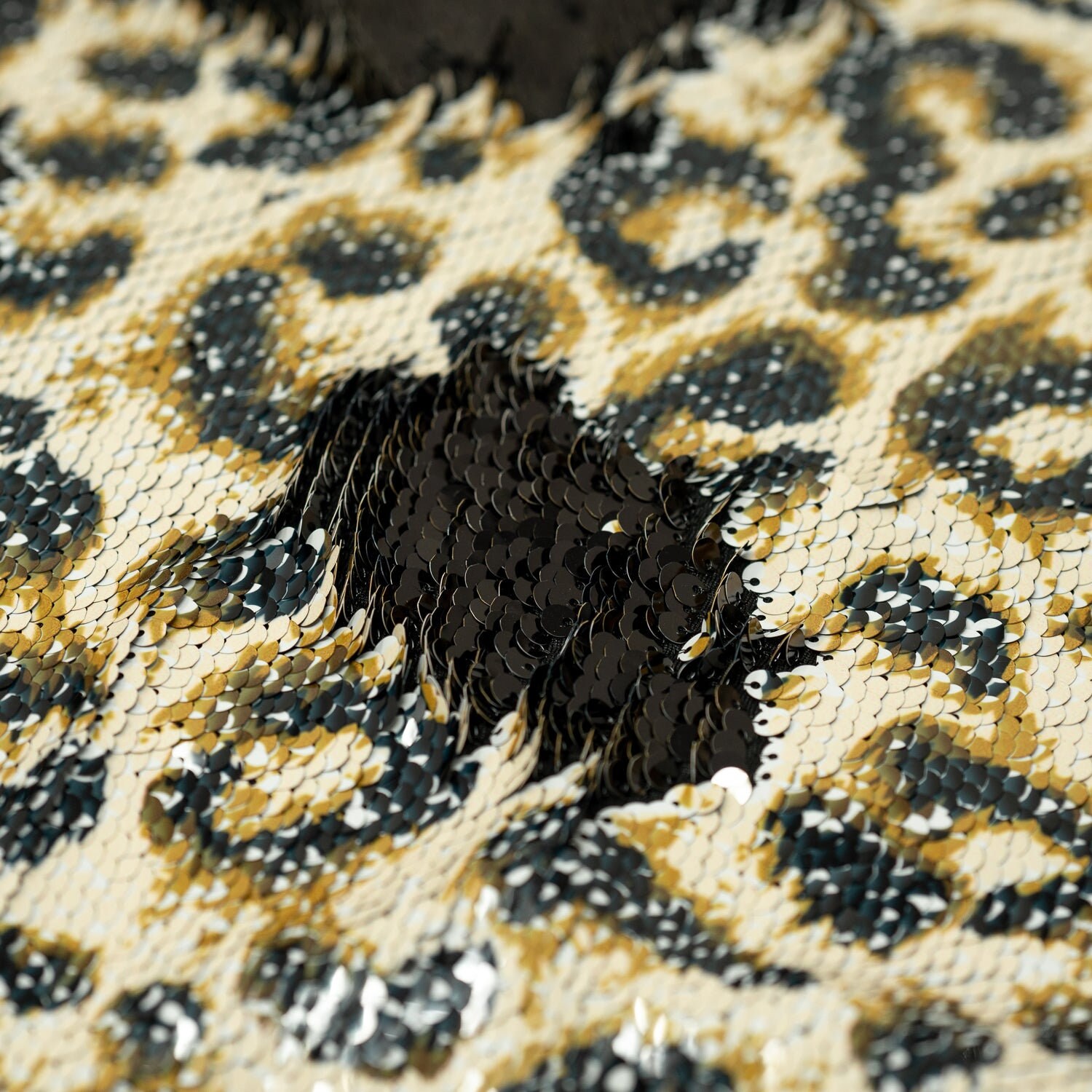 Cheetah Printed Flip Sequin on Spandex Fabric | Blue Moon Fabrics - Etsy