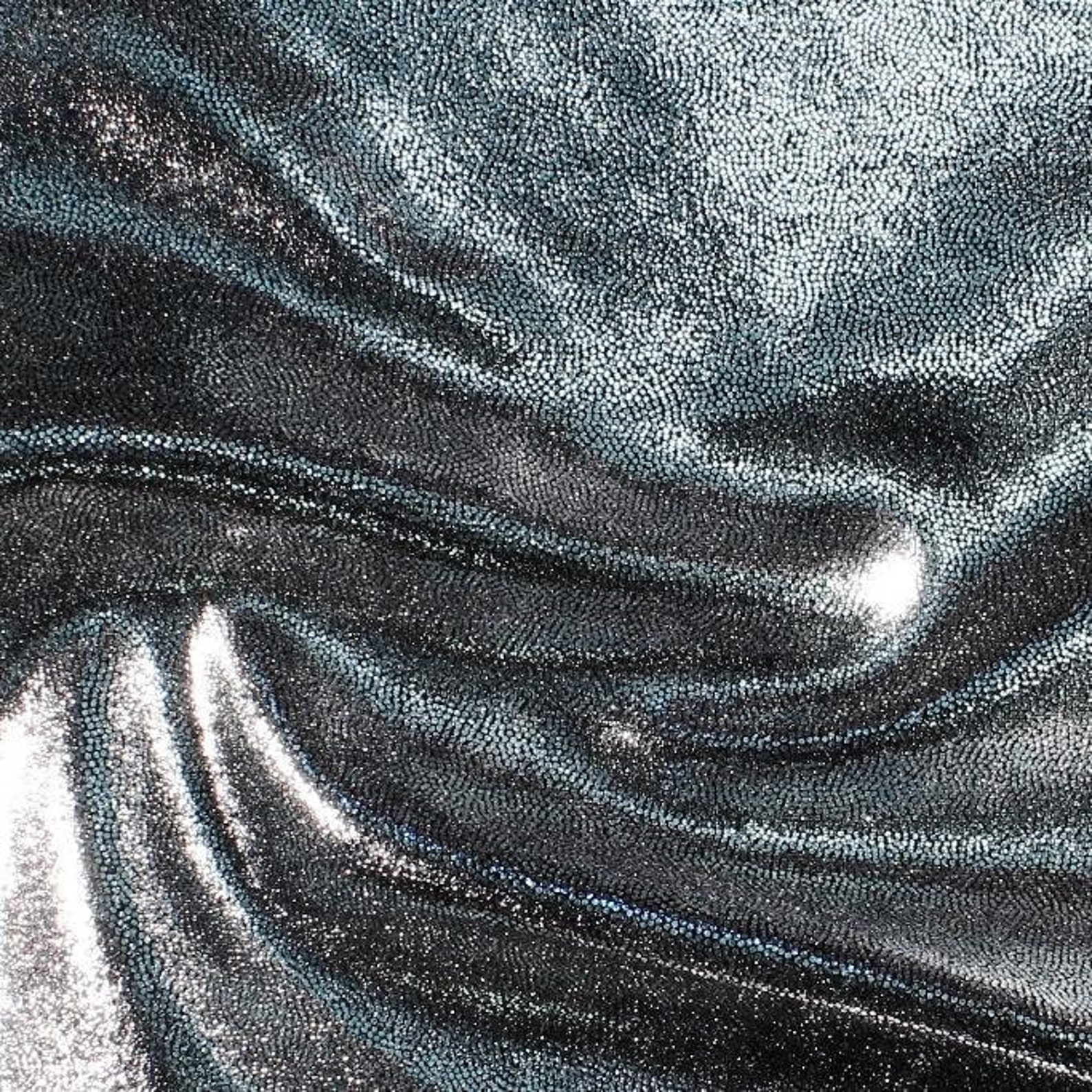 Mystique Foiled Spandex Fabric Blue Moon Fabrics - Etsy