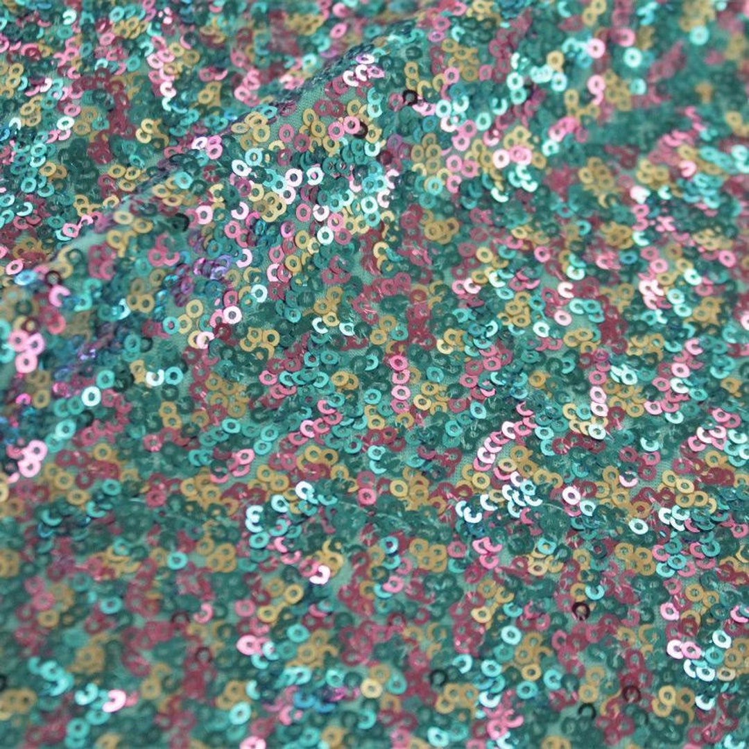 Trifecta Stretch Mesh Sequin | Blue Moon Fabrics - Etsy