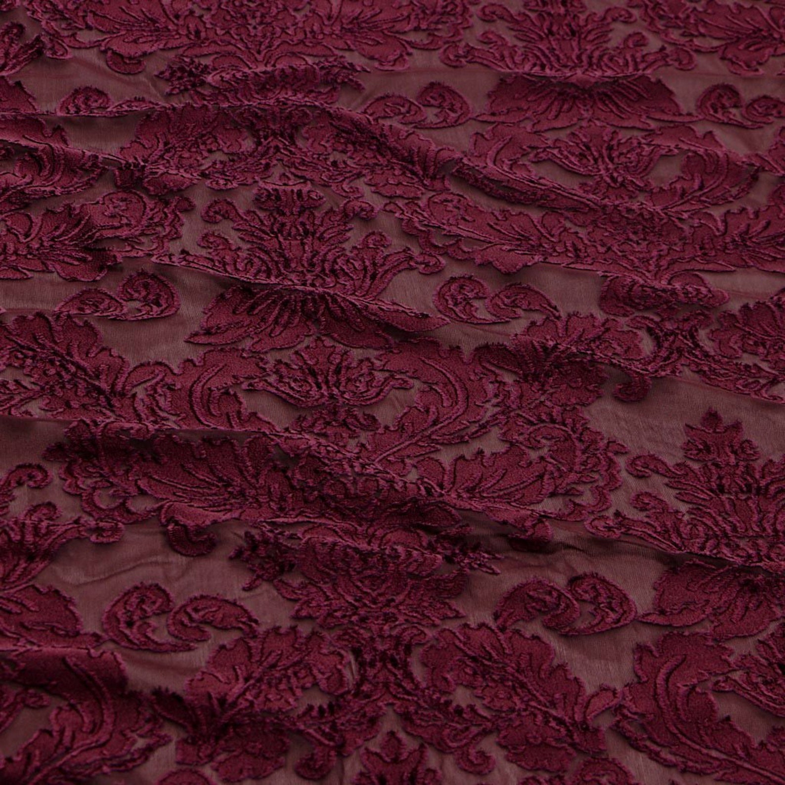 Versailles Burn Out Stretch Velvet | Blue Moon Fabrics - Etsy