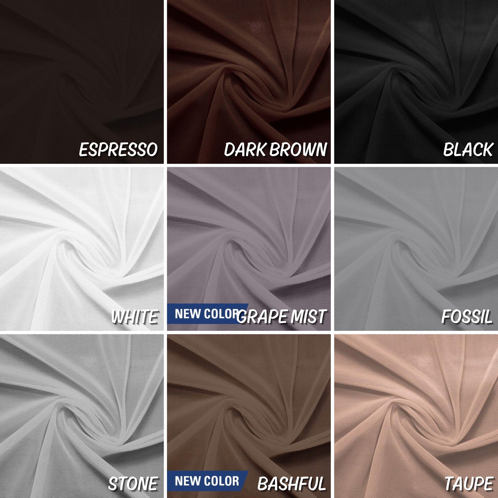 Power Mesh Fabric Skin Tones & Neutrals Collection | Blue Moon Fabrics ...