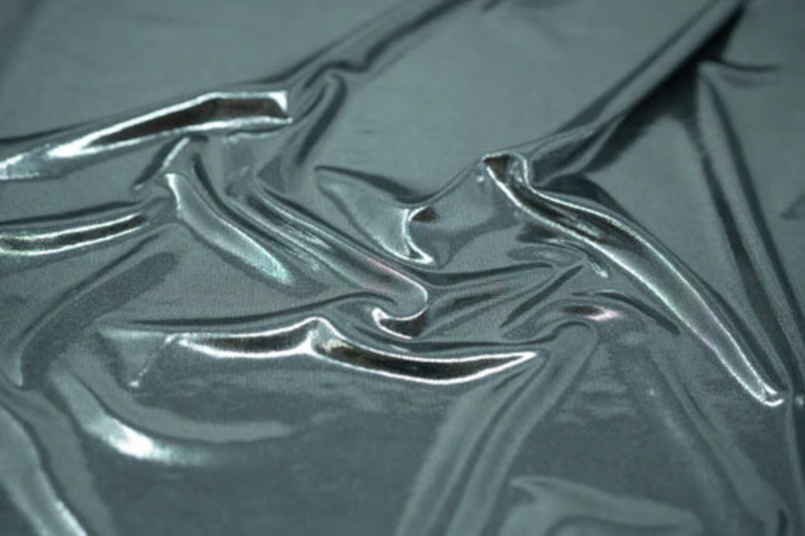 Mercury Titanium Foiled Spandex Fabric | Blue Moon Fabrics - Etsy