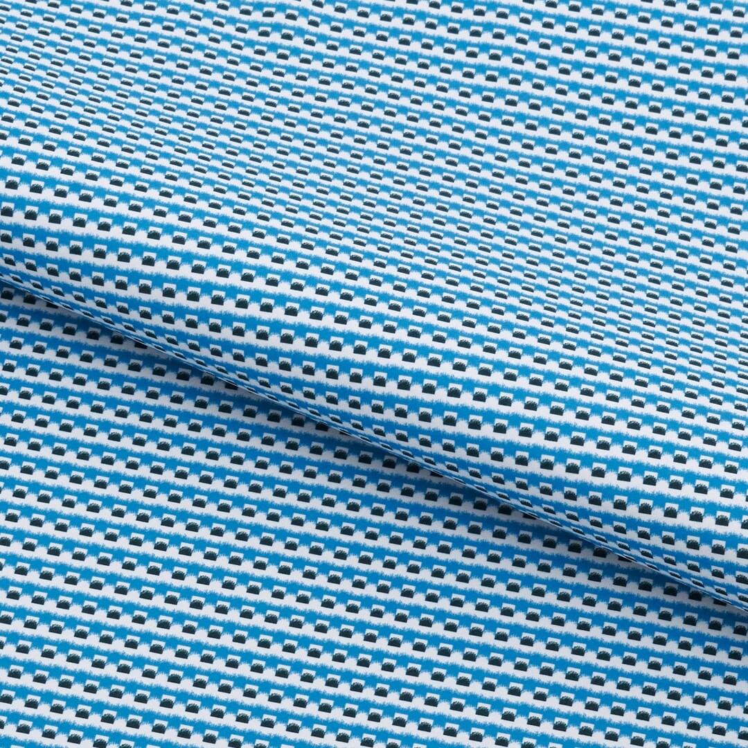 Bit Squared Printed on Recycled Spandex Fabric | Blue Moon Fabrics - Etsy